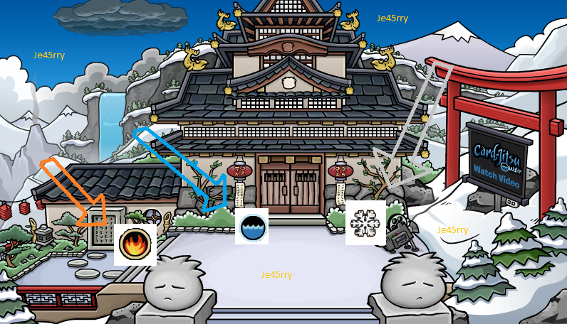 Club Penguin Info: Exclusive: Card - Jitsu Snow!