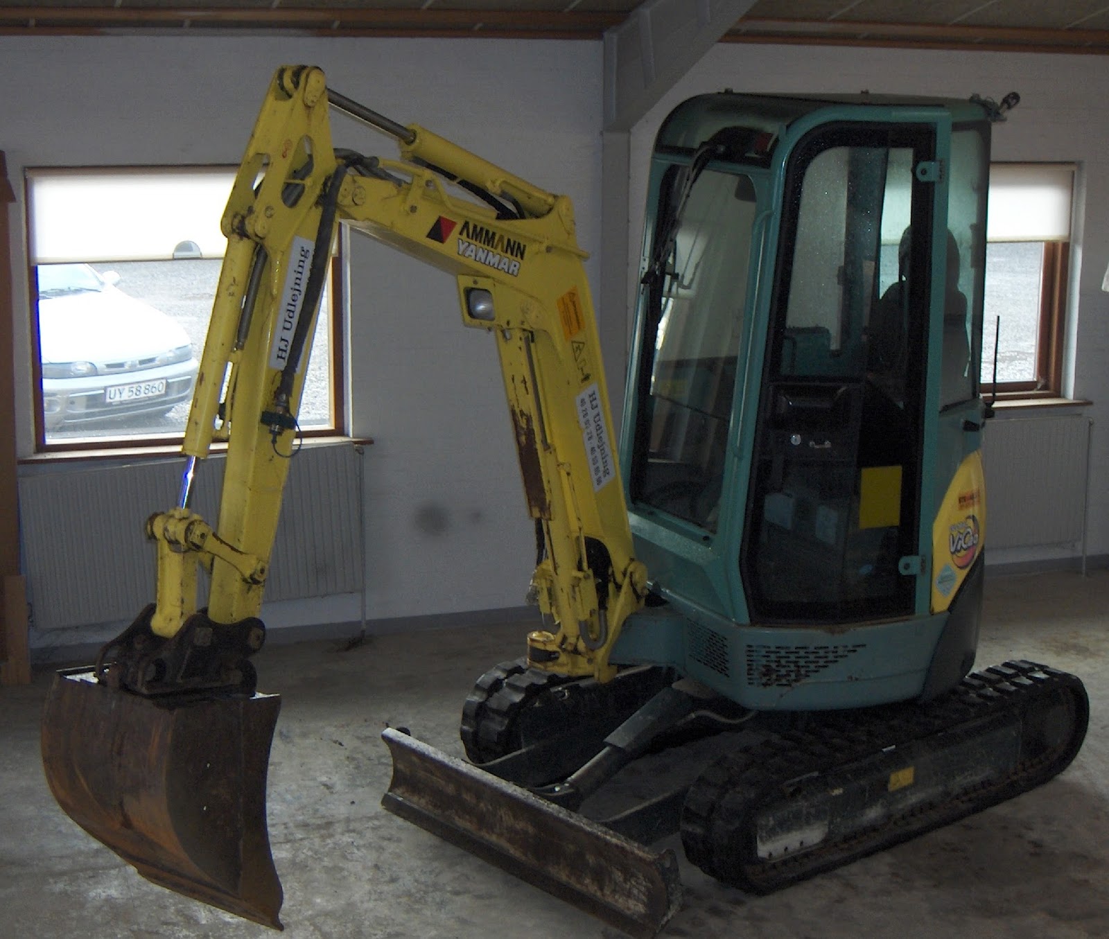 HJUdlejning: Minigravemaskine. Yanmar Vio 20.