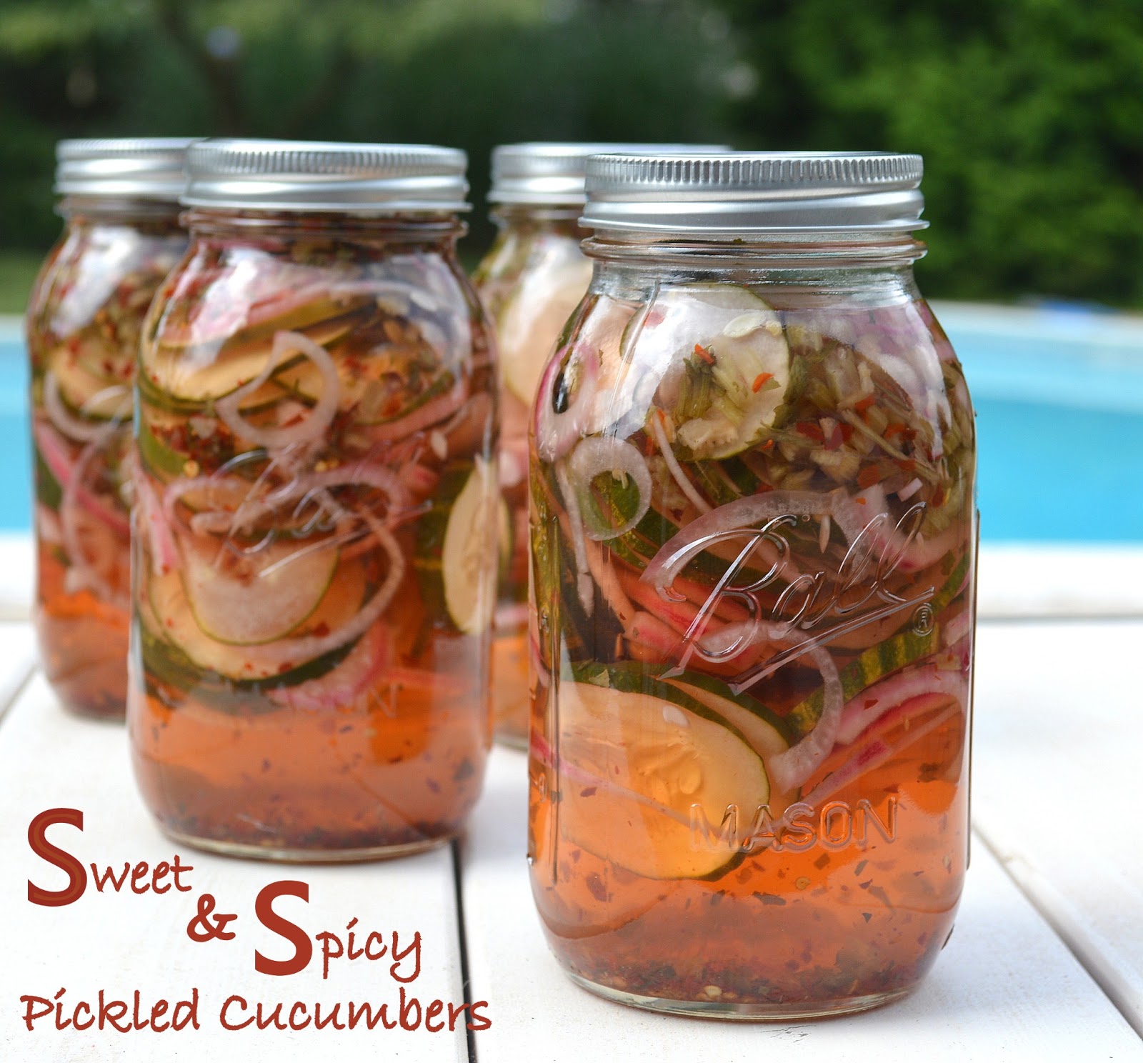Quick & Easy Sweet & Spicy Pickled Cucumbers