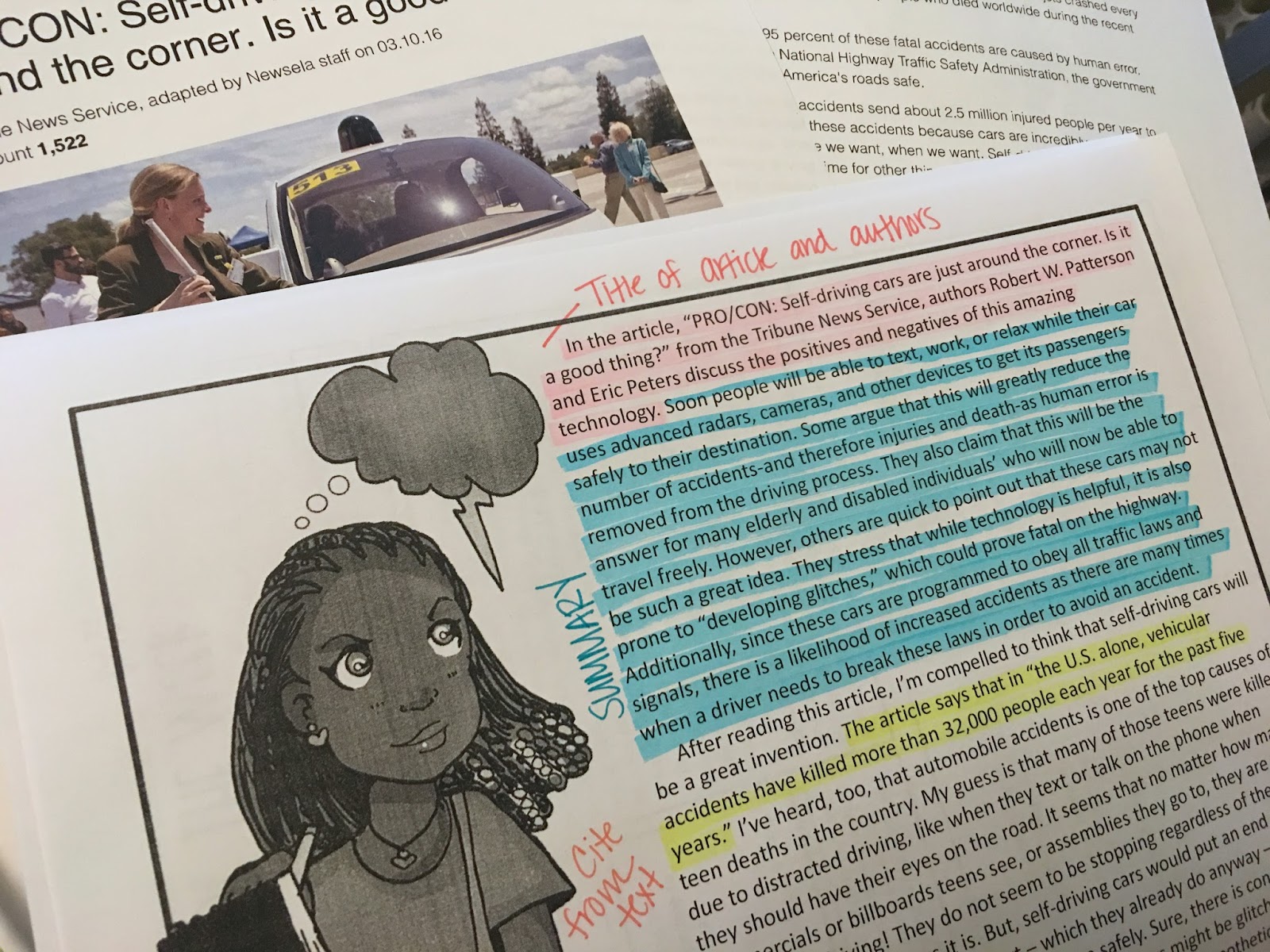 Making an Article of the Week Routine Work in Middle School - Musing ...