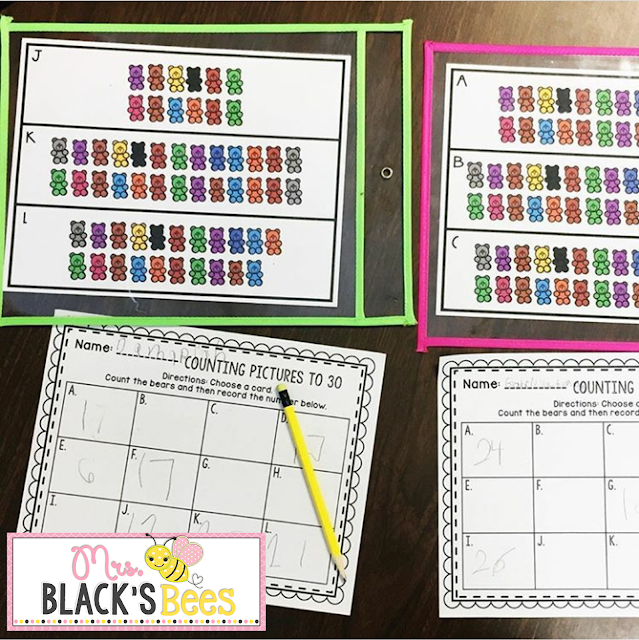 Non Themed Math Stations for First Grade | Mrs. Black's Bees