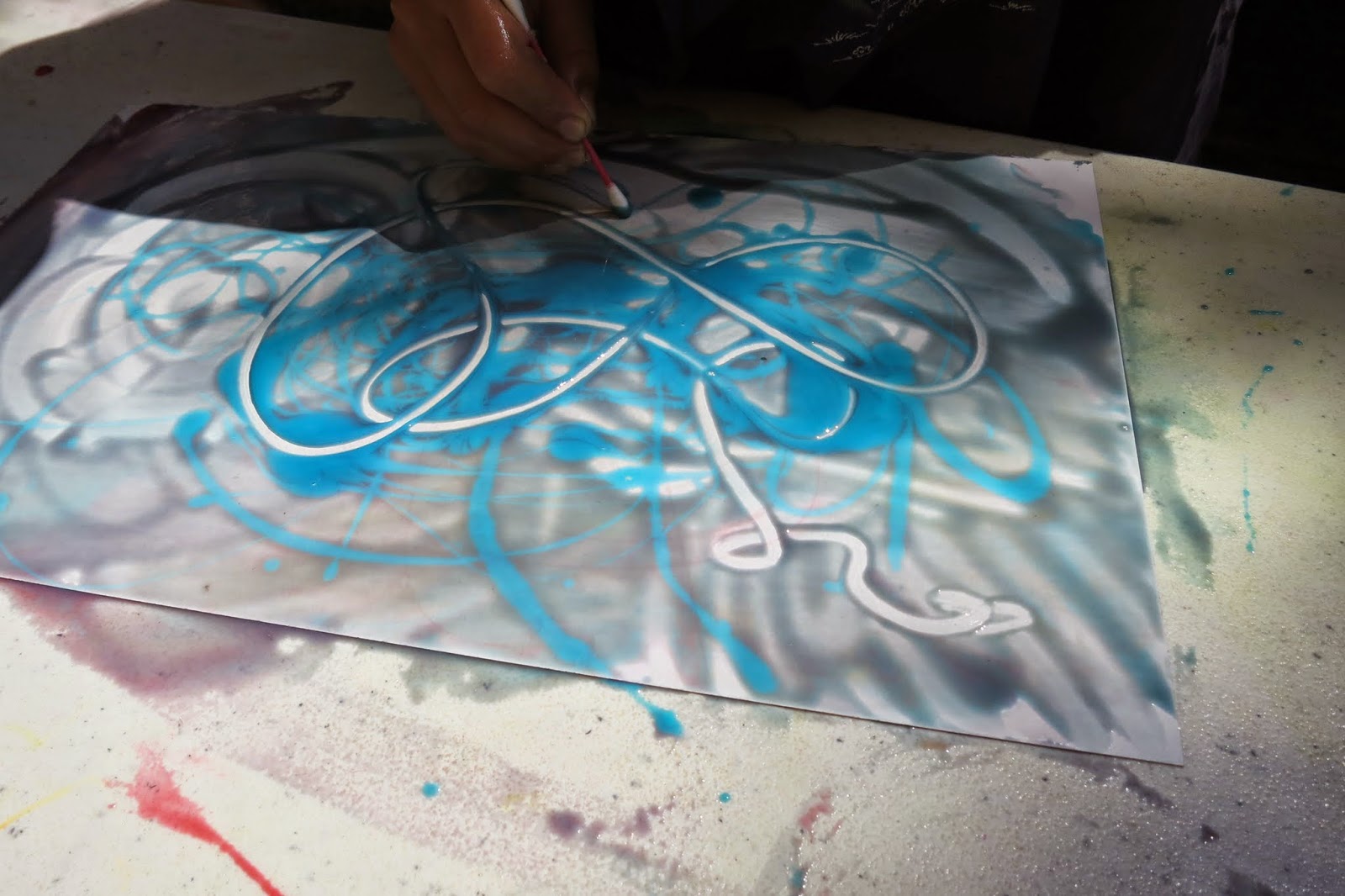 Toddler Art Class: Sticky Finger Painting : library makers