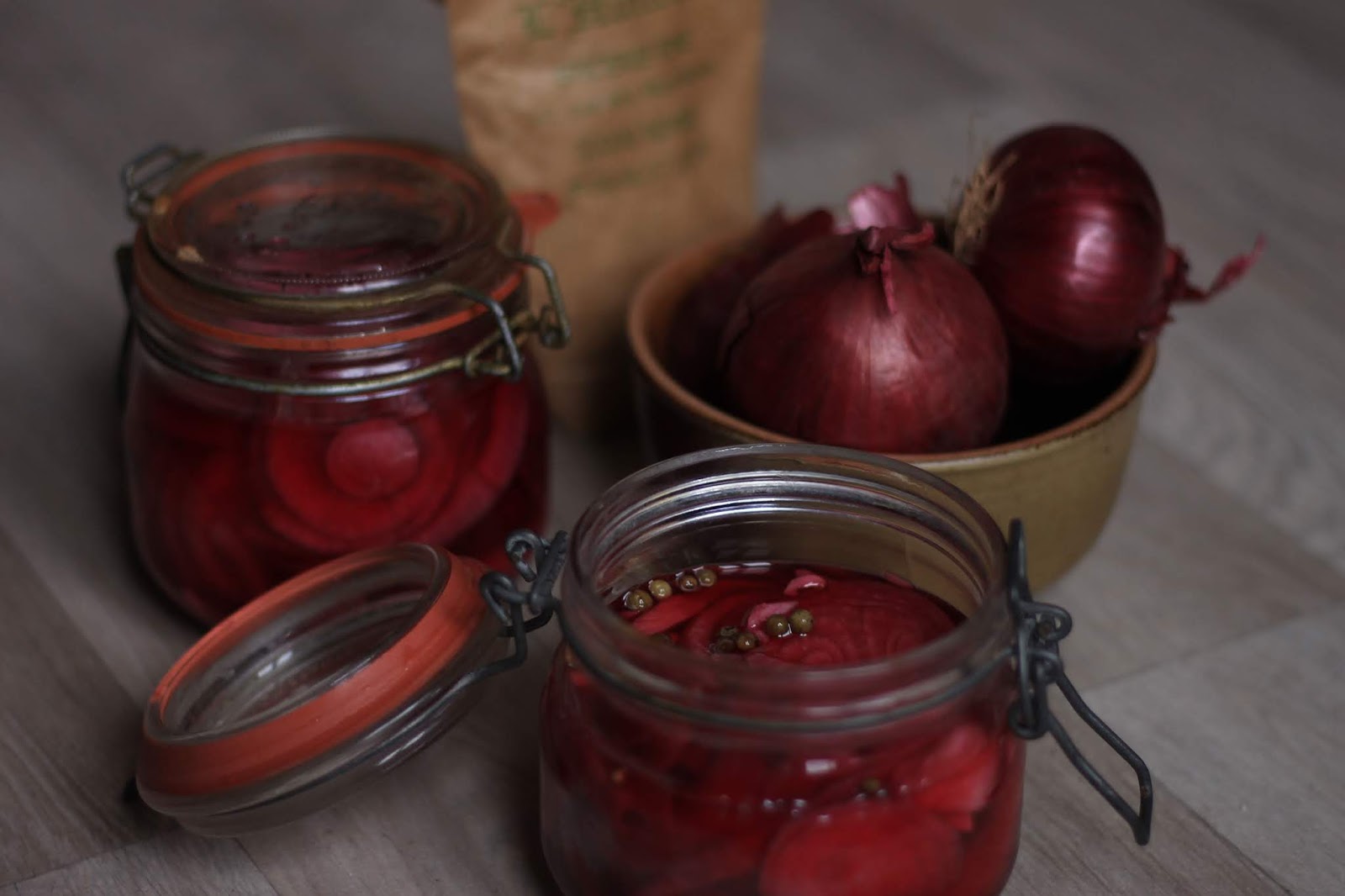 Pickles d'oignon rouges - Une merveille