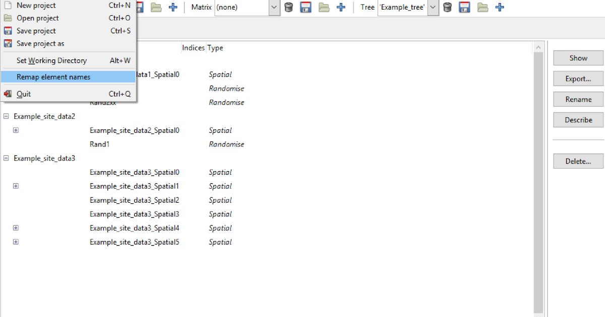 Biodiverse analysis software: Matching spatial, tree, matrix and ...