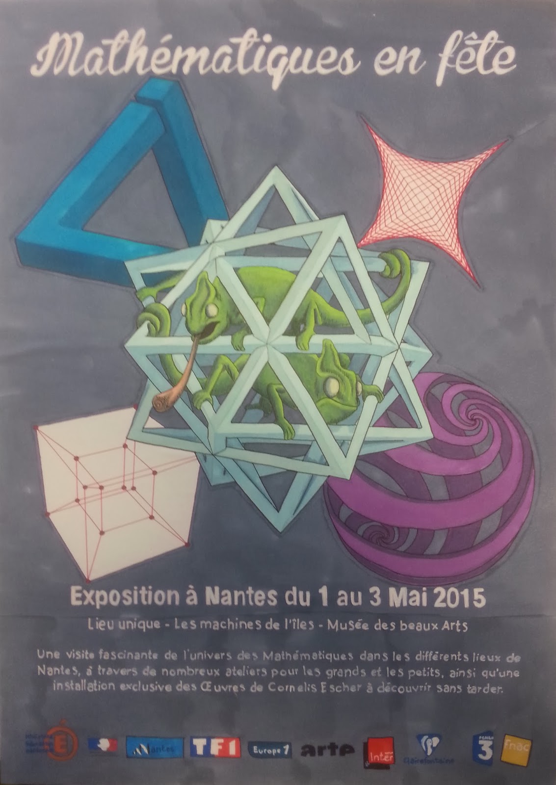 De la tête au papier: Exercice : Affiche d'une exposition de Mathematique