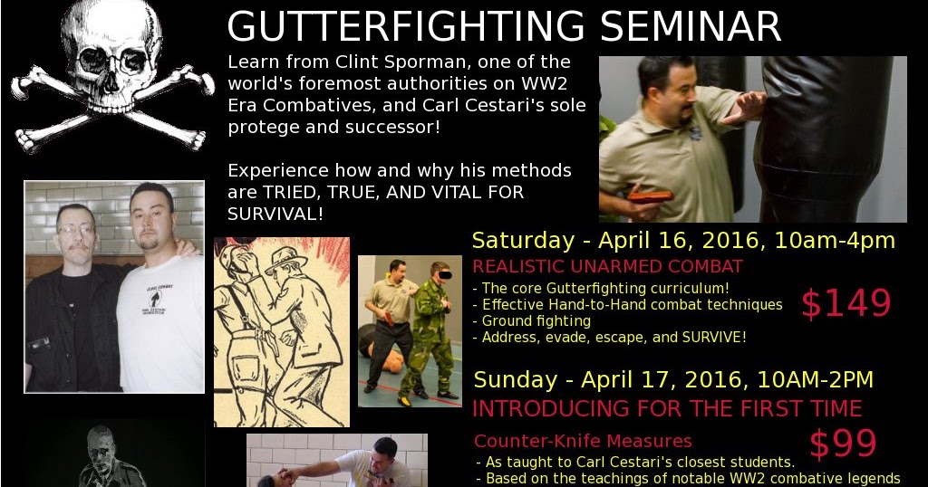 Blackthorn: WW2 Combatives - Gutterfighting Seminar