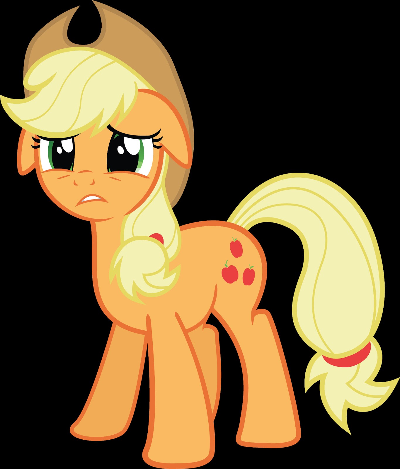 Applejack Sad Vector