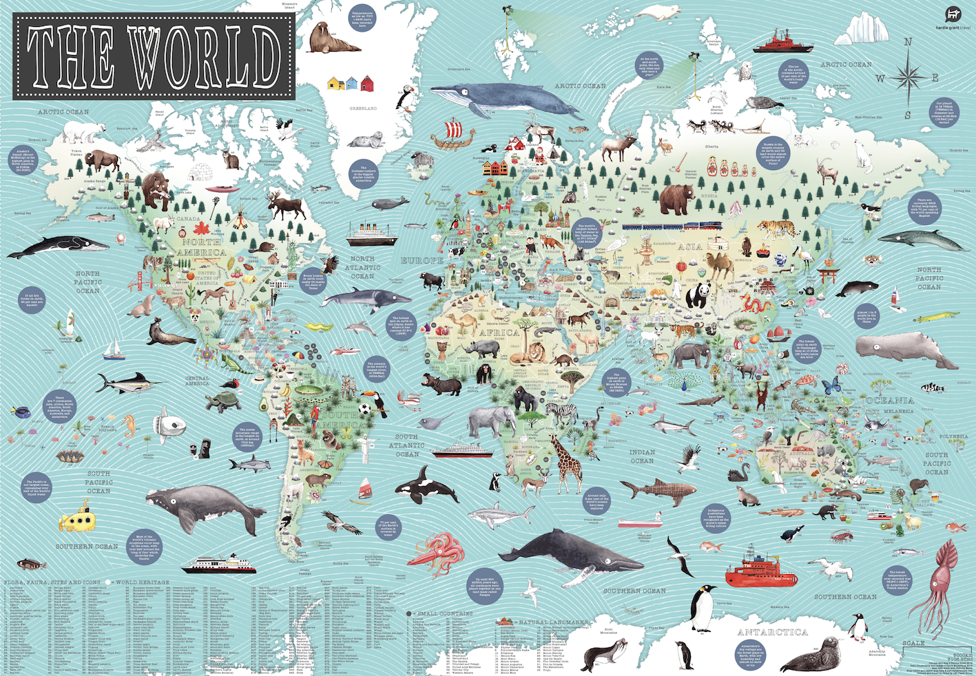 Giveaway: Illustrated World Map - SMART KIDS