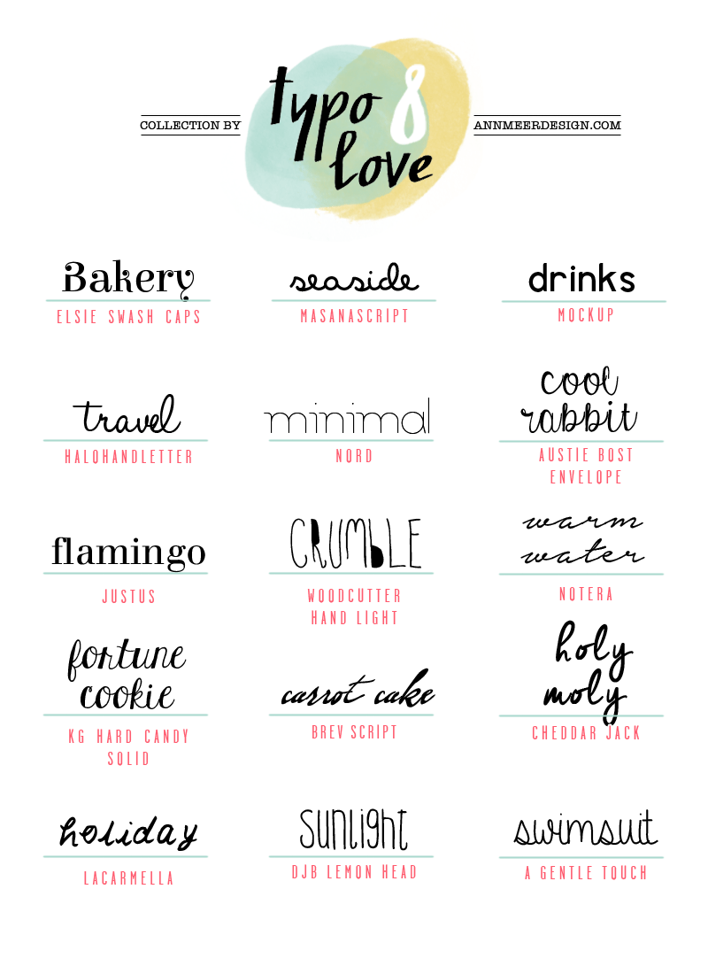 Typo Love Free - FONT BUNDLE