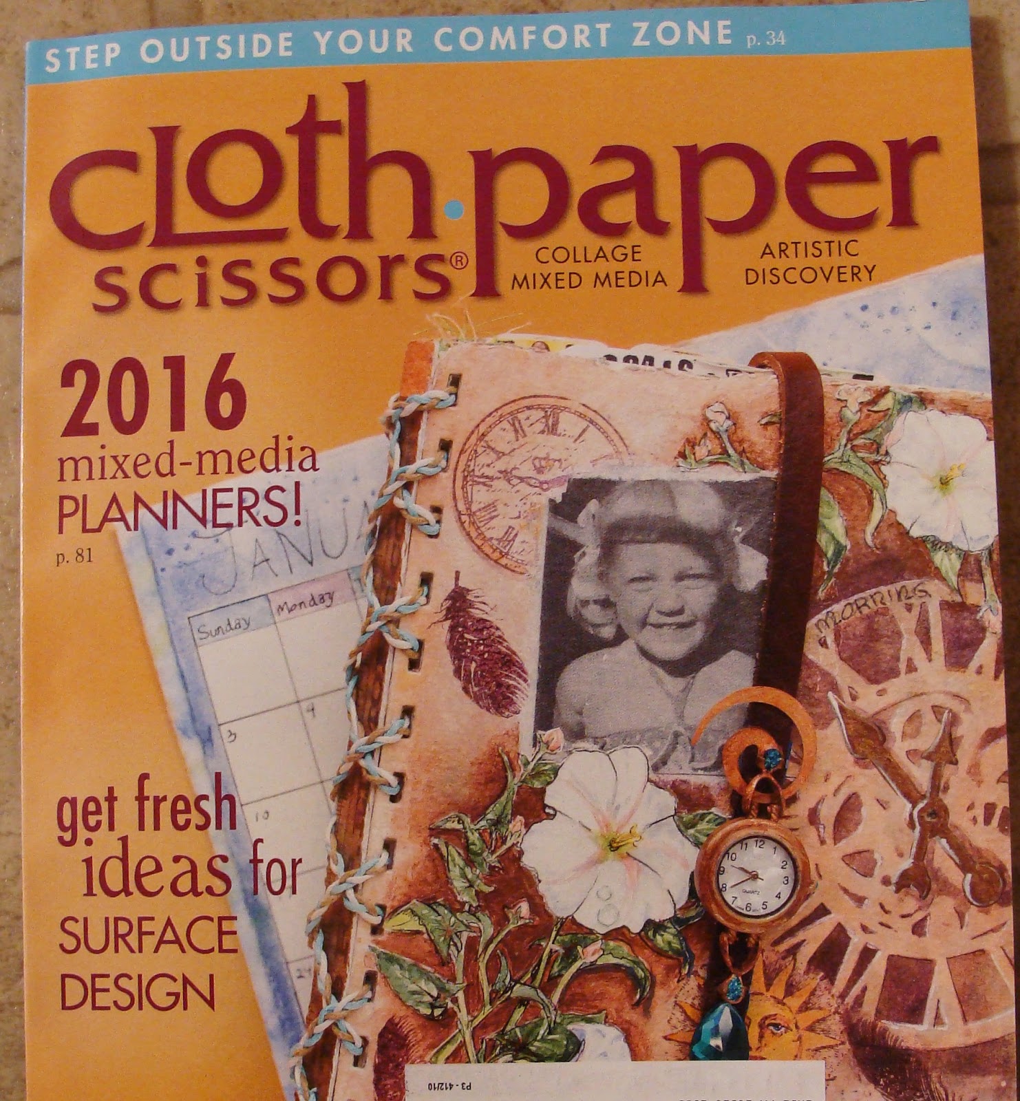 My Art Journal: See Me in Cloth Paper Scissors!