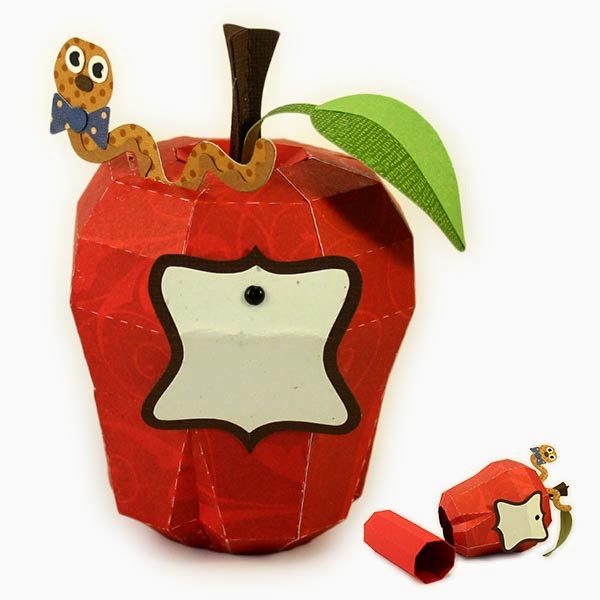 Needles 'n' Knowledge: Delicious Apple 3D Box Tutorial