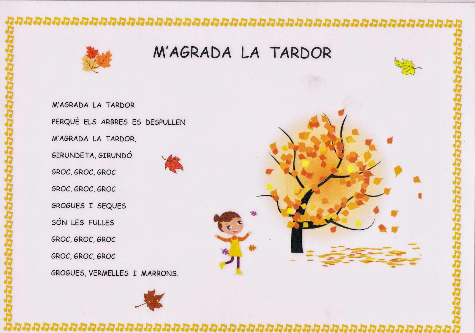 ELS MENUDETS DEL COLE.: POESIAS Y CANCIONES DEL MES DE OCTUBRE