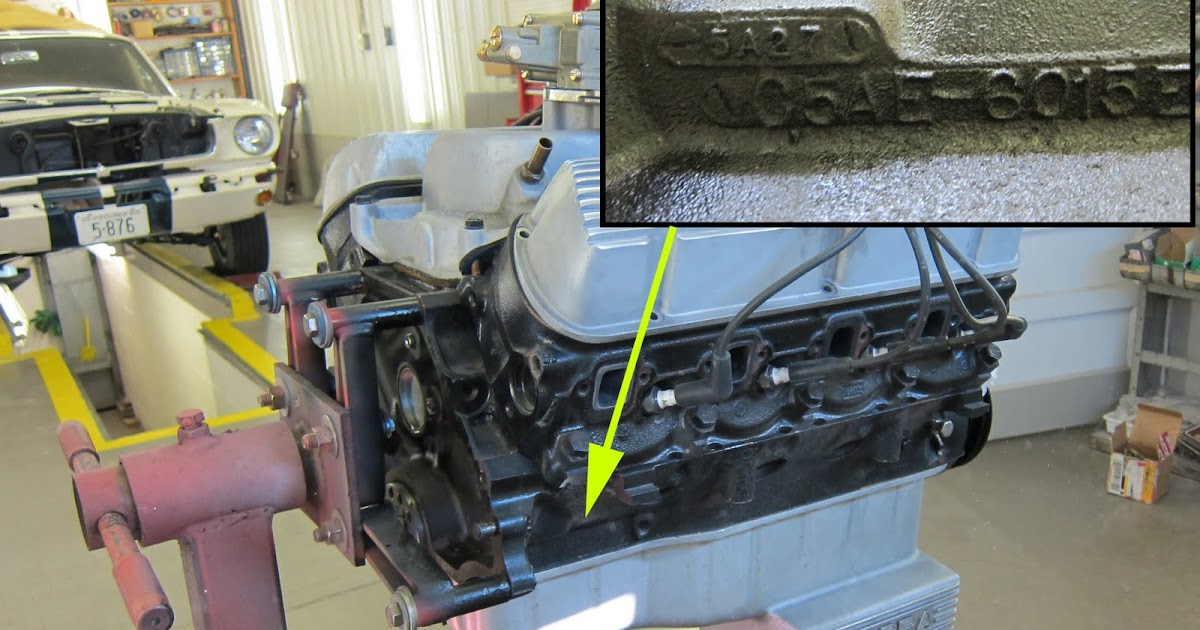 Virginia Classic Mustang Blog: Just the Details...289 Engine Date Codes