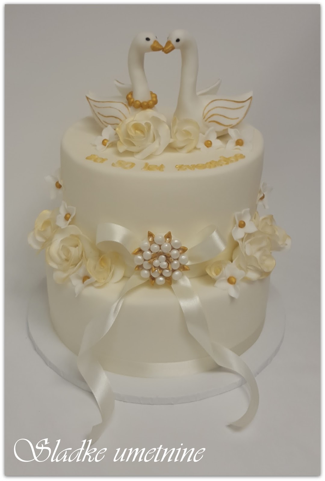 SLADKE UMETNINE: TORTA ZA 50 let POROKE