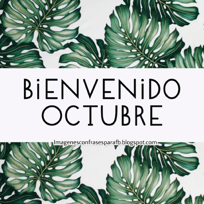 Imagenes Bonitas y Pensamientos Positivos: Bienvenido Mes de Octubre