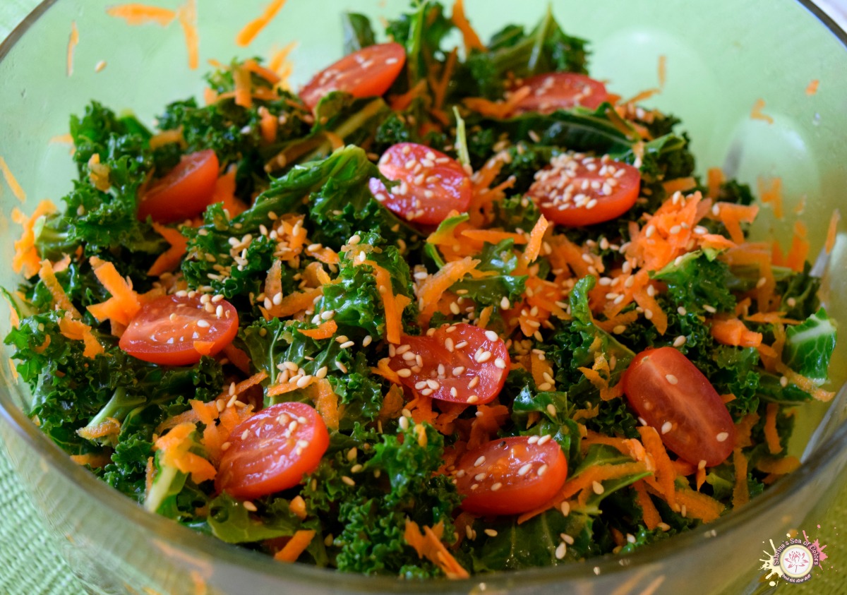 Ensalada de kale - Sabrina´s Sea of Colors