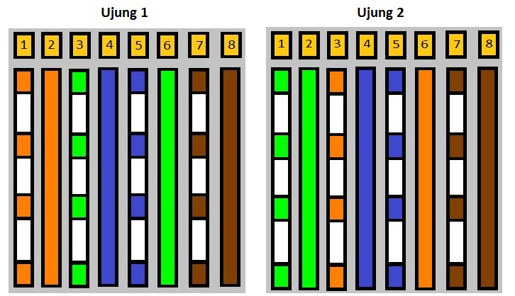 [Terlengkap] Urutan Kabel LAN beserta Fungsinya - Borneo Channel