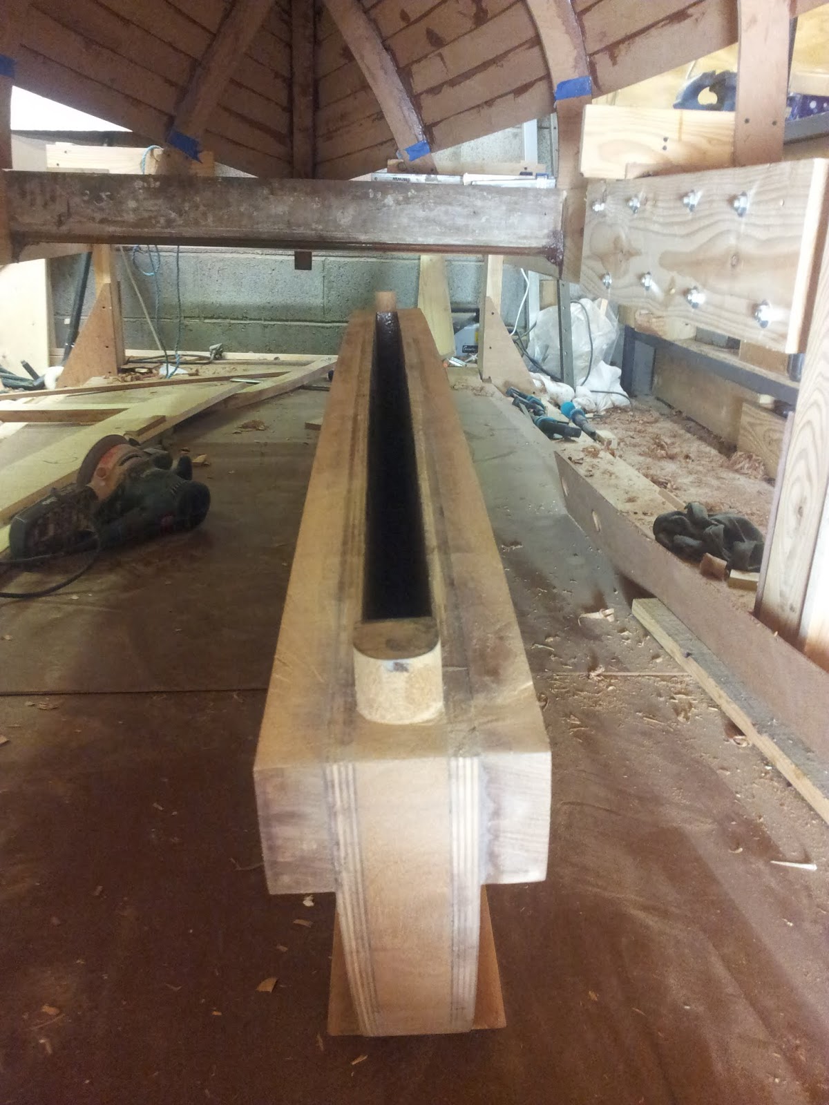 First time wooden boat builder - Somes Sound 12 1/2: Centre Board Trunk ...
