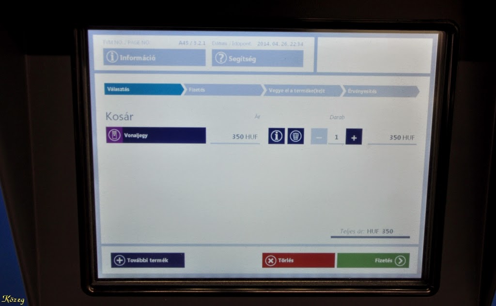 Közeg, úton-útfélen: Jegyautomata teszt: BKK