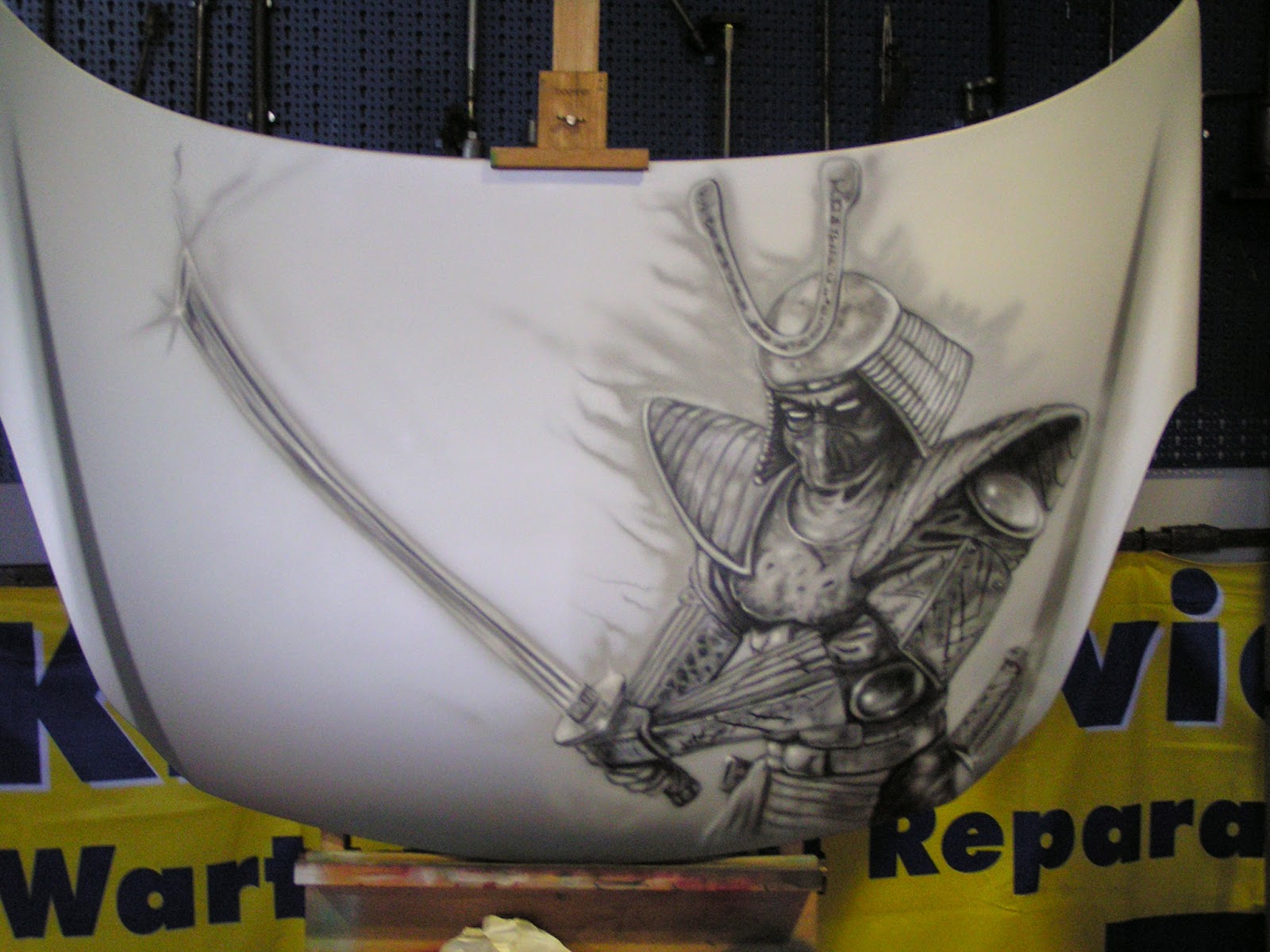 Airbrush vom Feinsten: Airbrush Opel Samurai