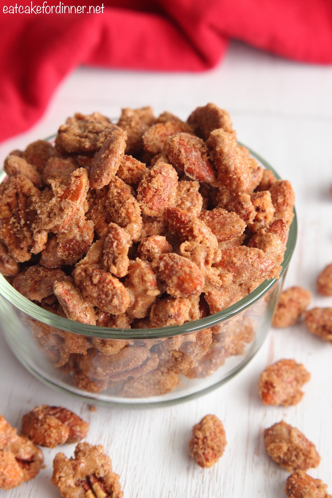 Eat Cake For Dinner: Cinnamon Sugar Candied Nuts (Almonds, Pecans, Walnuts)