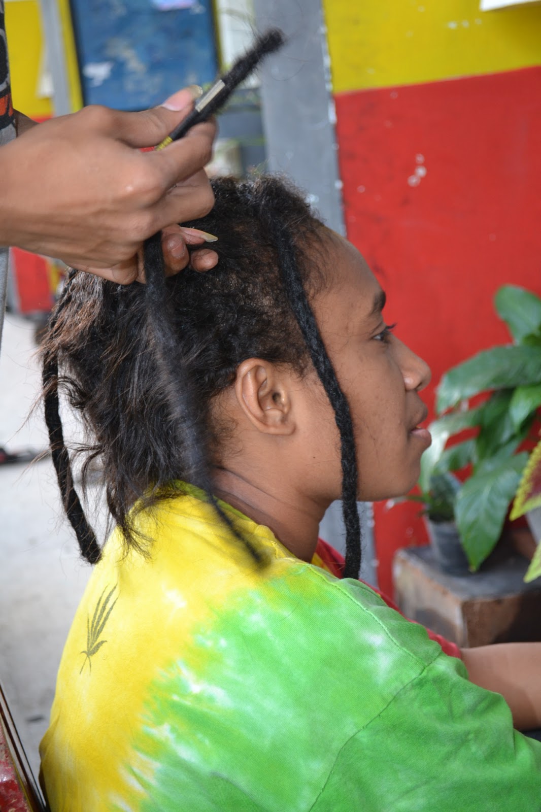 RAMBUT GIMBAL (Dreadlocks) RASTA: Sambal "salon gimbal" malang