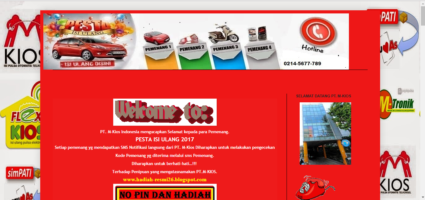 Waspadai Penipuan Online Berhadiah Dari MKIOS Melalui SMS ...