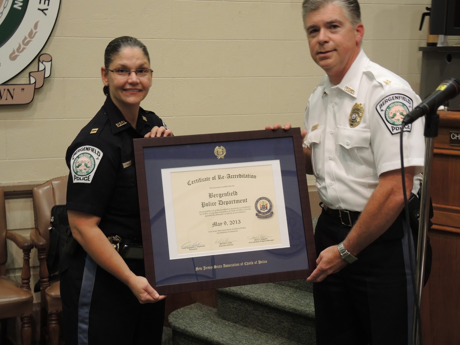 Bergenfield Police Department: Department receives accreditation from ...