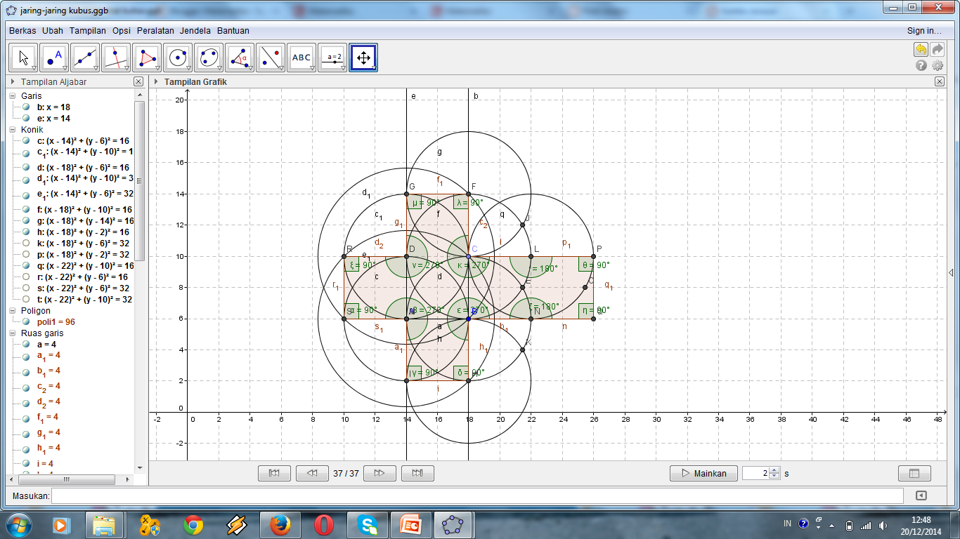 Matematika: CONTOH PENGGUNAAN GEOGEBRA DALAM MATEATIKA (MENGGAMBAR ...