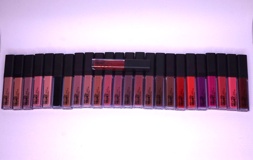 BYS Velvet Lip Liquid Lipstick: COMPLETE SWATCHES! + Youtube Video
