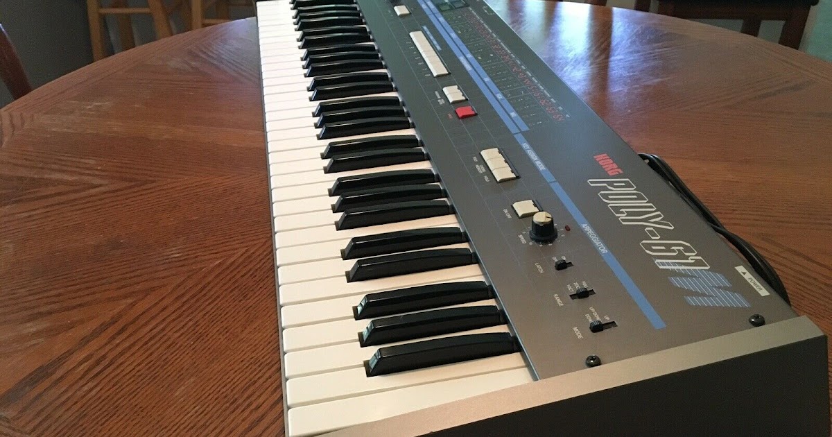 MATRIXSYNTH: Korg Poly 61M Analog Polyphonic Synthesizer 1983 SN 001681