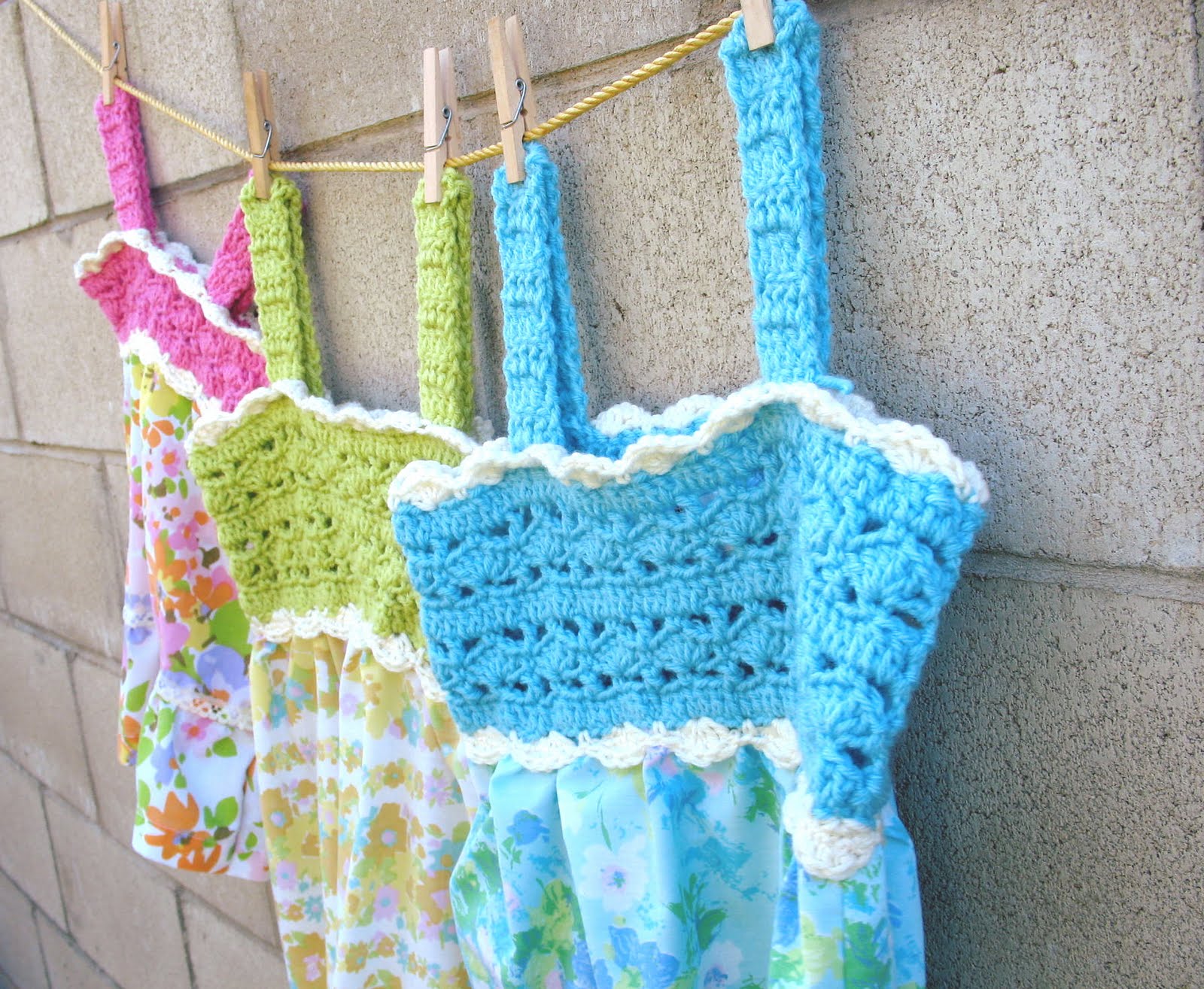 Blue Corduroy: seashell dresses by the sea