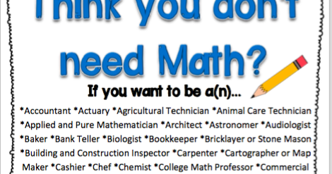 About Maths: Think you don't need maths?