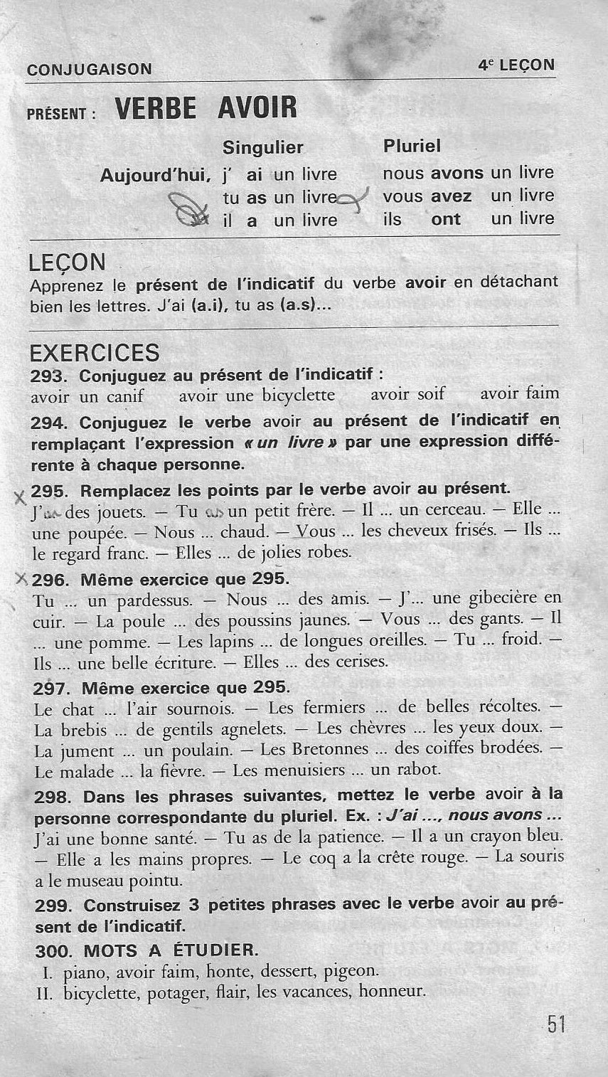 école : références: 3 à 14 Présent de l'indicatif (Bled CE-CM1 ...