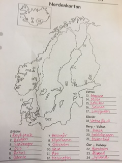 I ett klassrum i Mora: Prov i geografi