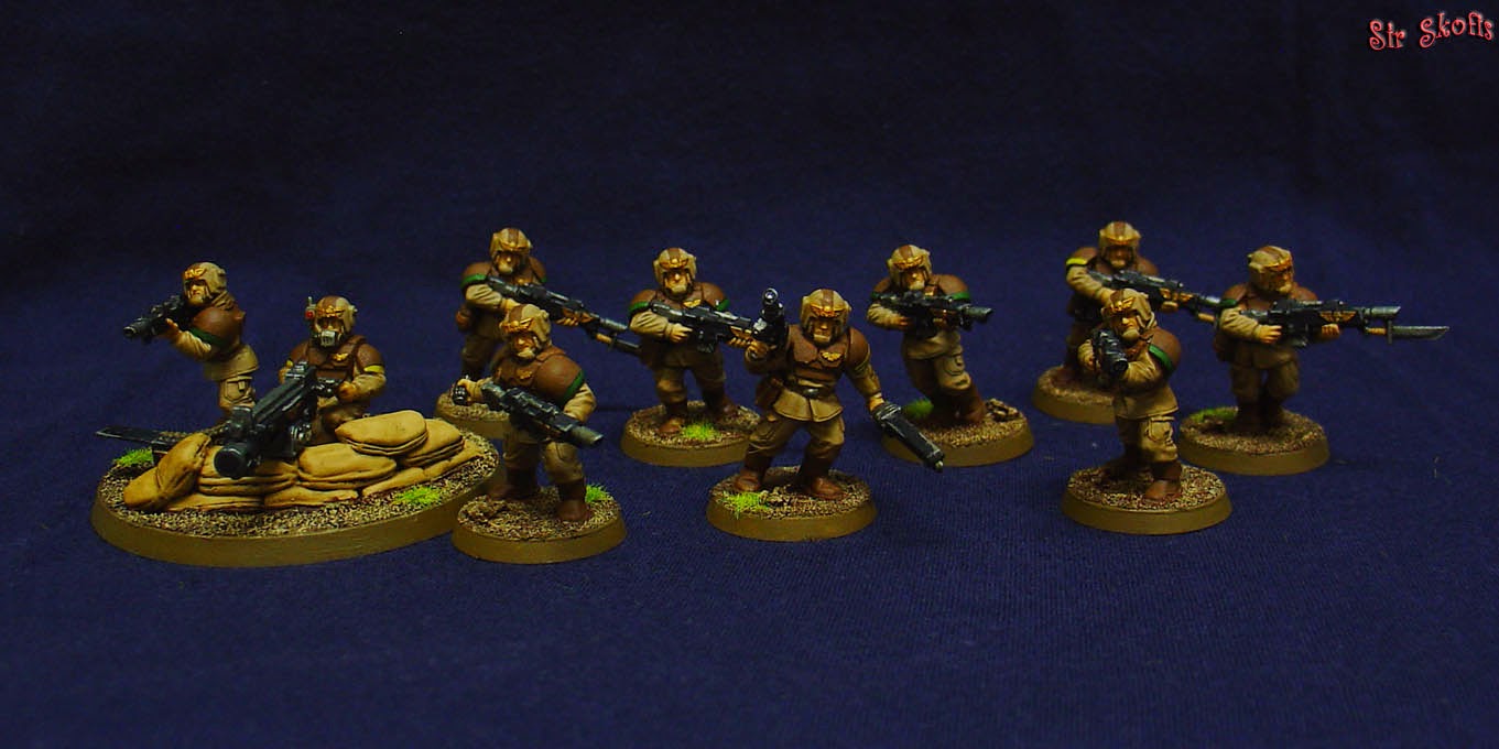 Sir Skofis's Workshop: Imperial Guard Infantry Squad painted