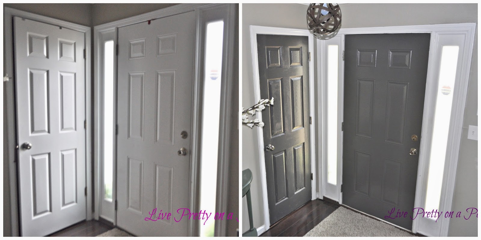 Painted Interior Door Tutorial - Live Pretty on a Penny