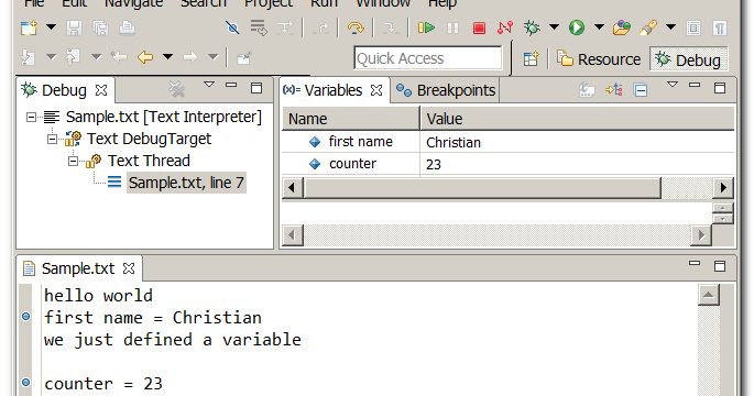 Code And Me Debugger 9 Variables Support