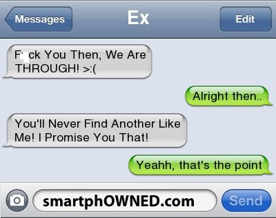 17 Hilariously Rude Texts From the Ex