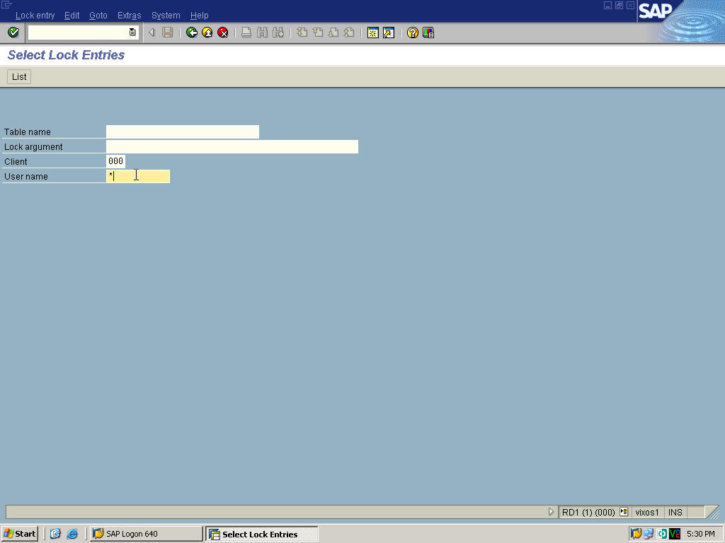 SAP BASIS TECHNICALS: SAP LOCK ENTIRES :- SM12