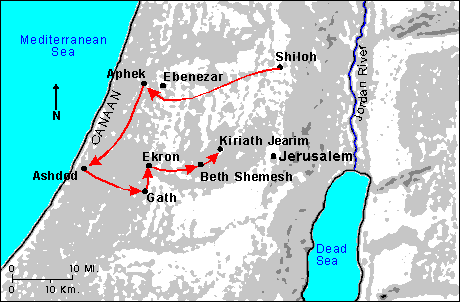 1 SAMUEL: THE ARK'S TRAVELS