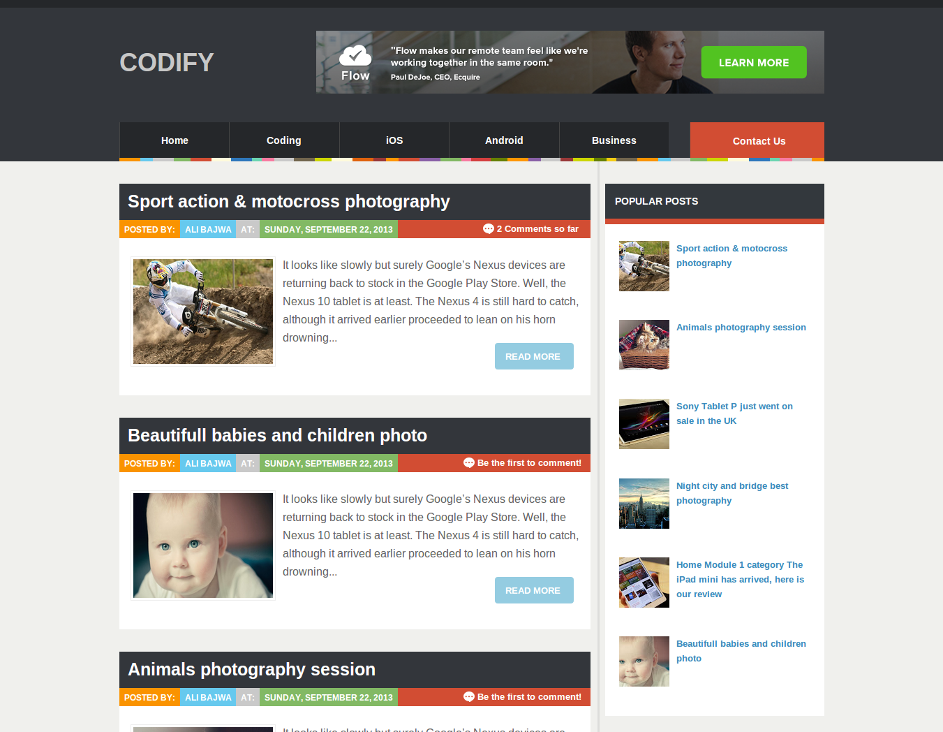 [Templates] Codify Blogger Template - Giao diện Codify cho blogspot cực ...