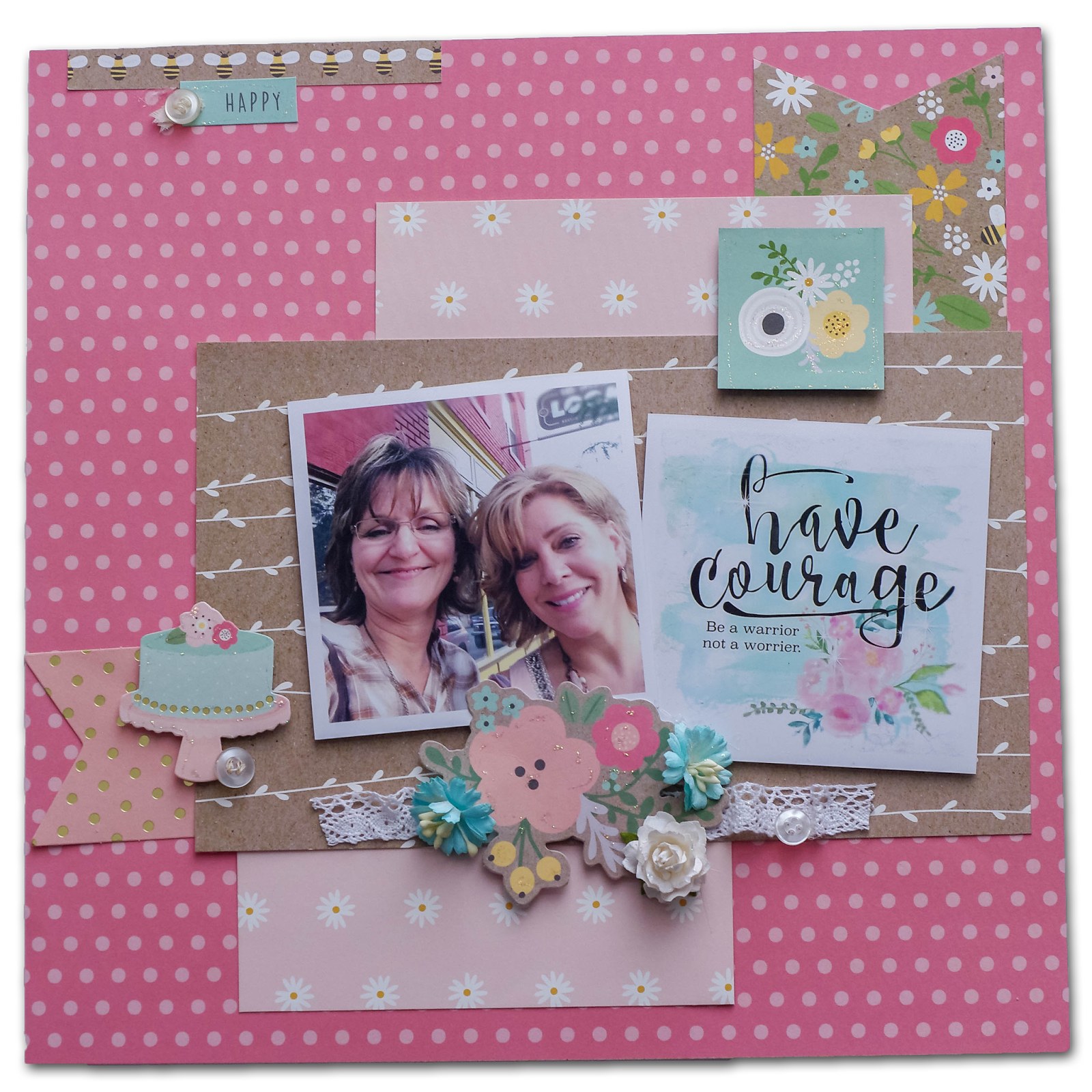 Really Reasonable Ribbon Blog: Have Courage Layout