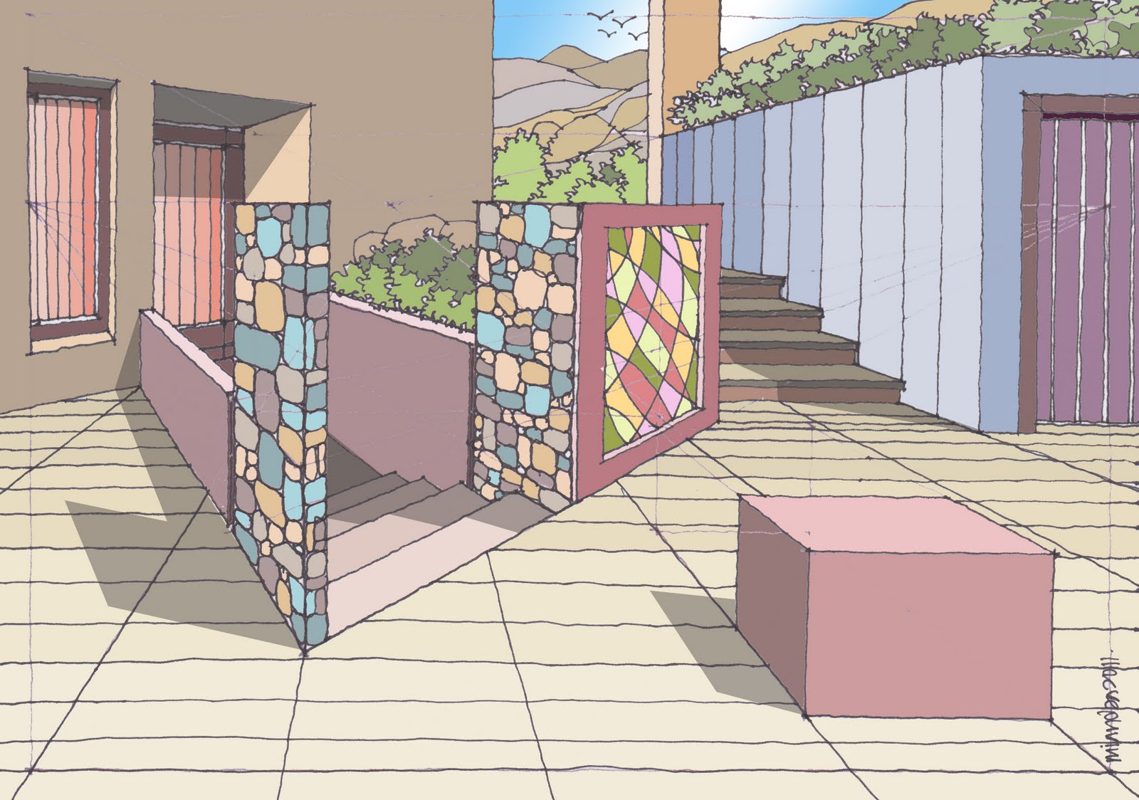 Draw a space 010811 multi point perspective | San-Francisco-Chronicle ...