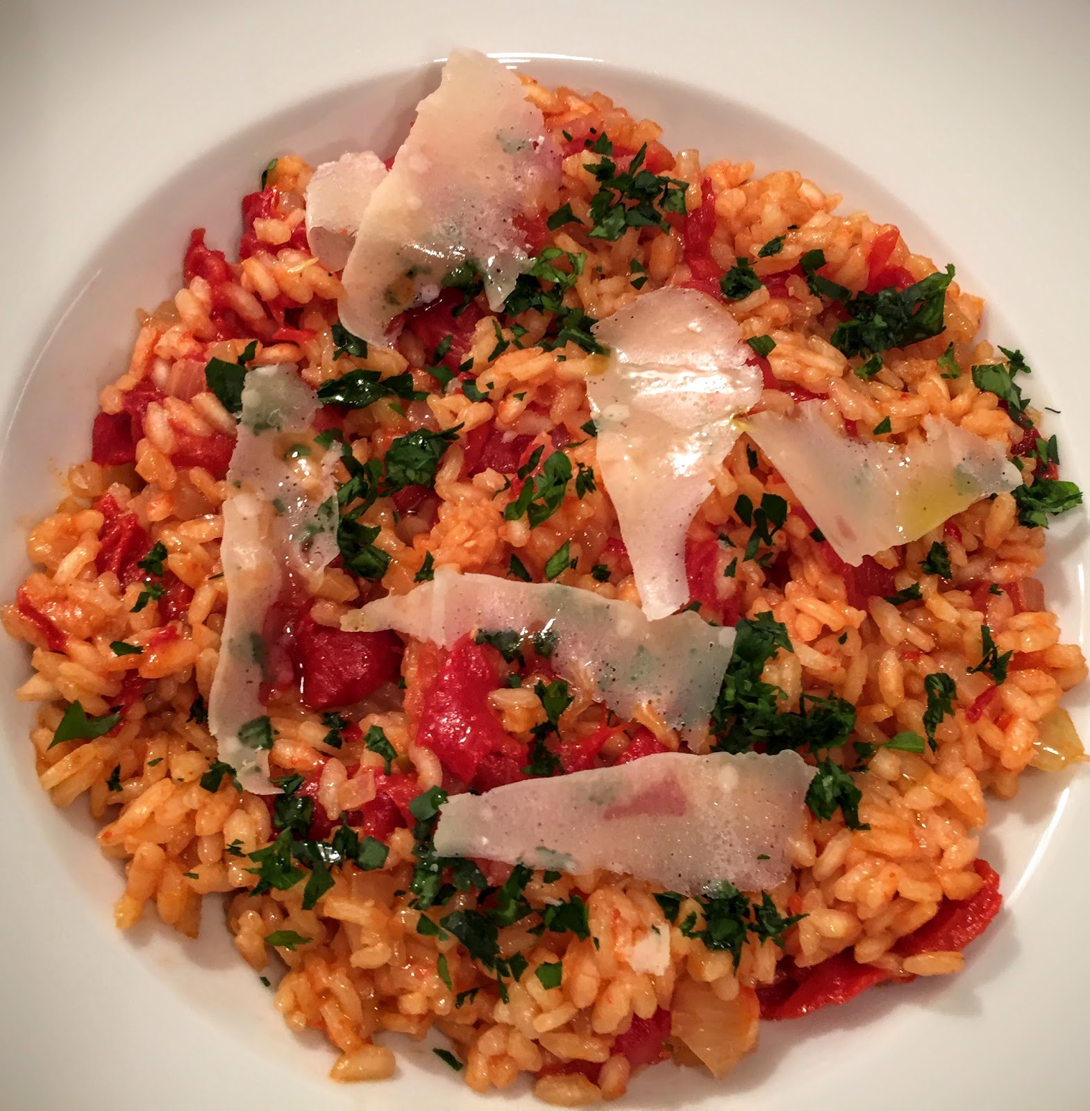 Manuela ai fornelli: Risotto al forno con peperoni e pomodori