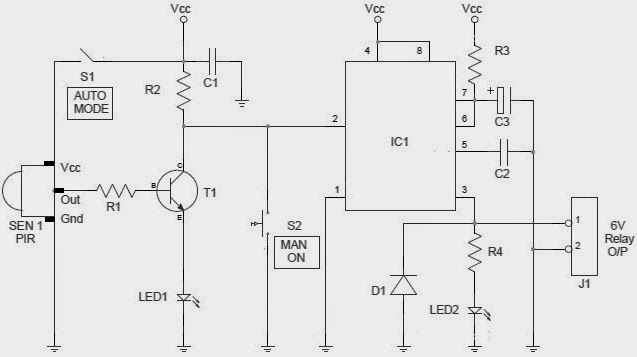 Schematic Diagram: Automatic Water Tap Faucet Valve Controller