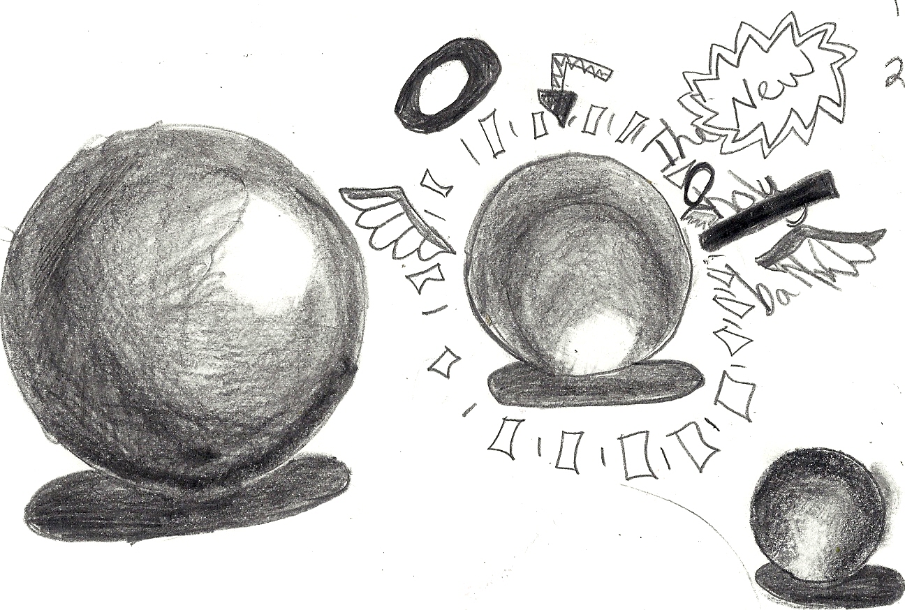 Drawing art awareness: Meg Weybright's Reflective Sphere