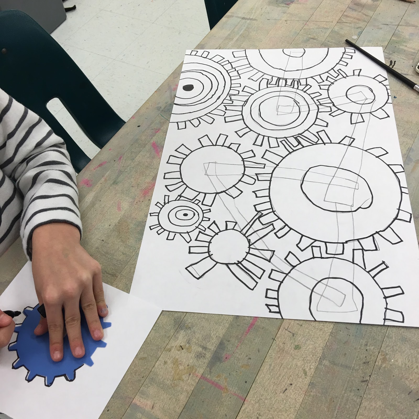 Art Room Blog: 3rd Grade Gears...