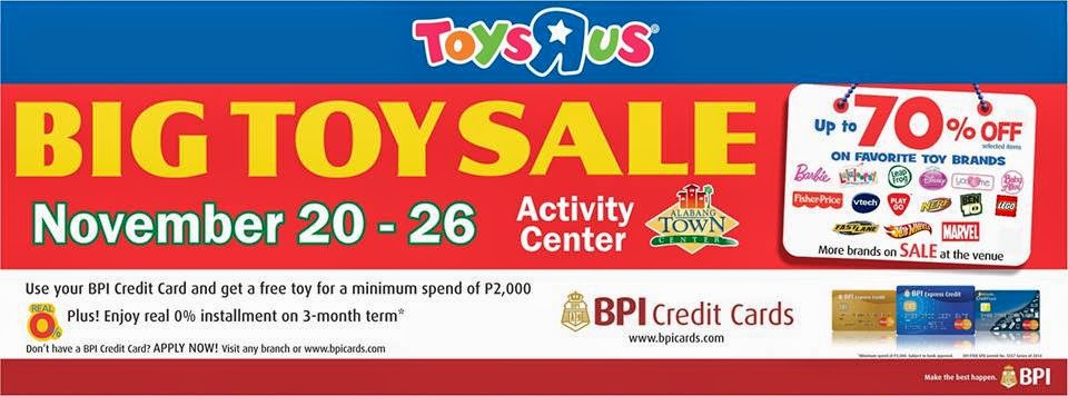 Manila Shopper: Toys R Us Big Toy SALE at ATC: Nov 2014