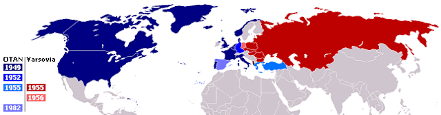 Geografía e Historia: Mapa OTAN y Pacto de Varsovia